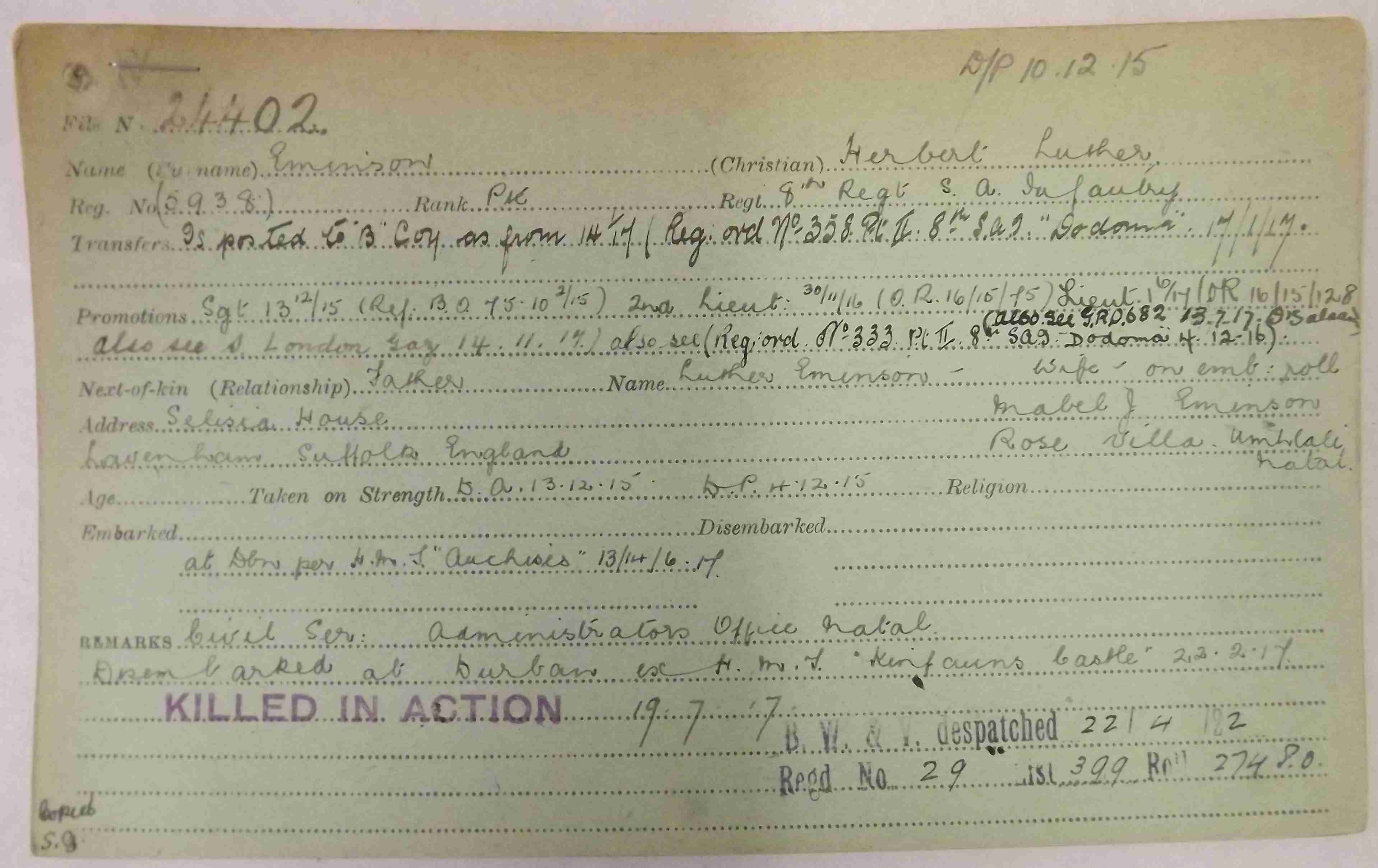 South African War Graves Project